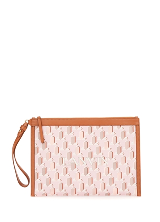 Lanvin Kadın Pembe Logolu El Portföyü Eu