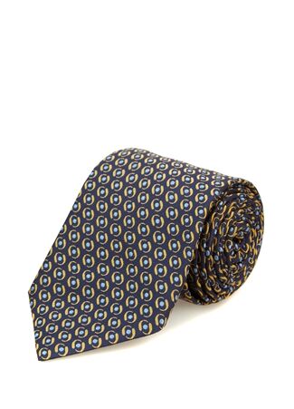 Fiorio Erkek Colorblocked Desenli İpek Kravat EU Fiorio Erkek Colorblocked Desenli İpek Kravat EU