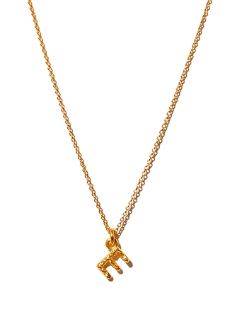 Fidelle Kadın Alphabet Pendant Small E Altın Rengi Kolye S EU Fidelle Kadın Alphabet Pendant Small E Altın Rengi Kolye S EU