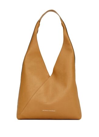 Brunello Cucinelli Kadın Kahverengi Deri Çanta Eu