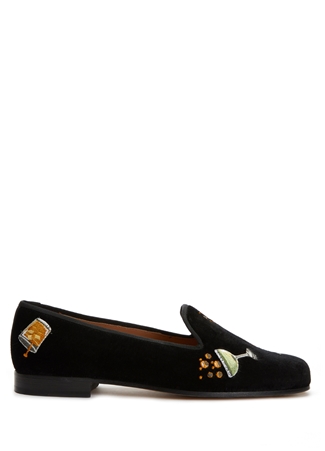 Stubbs&wootton Kadın Siyah Bardak Desenli Loafer 36 Eu Stubbs&wootton Kadın Siyah Bardak Desenli Loafer 36 Eu