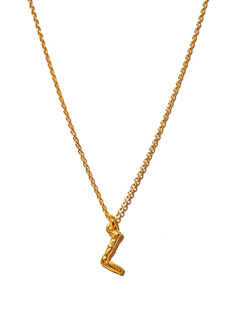 Fidelle Kadın Alphabet Pendant Medium L Altın Rengi Kolye M EU Fidelle Kadın Alphabet Pendant Medium L Altın Rengi Kolye M EU