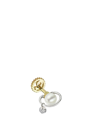 Her Story Kadın Saturn İnci Detaylı Altın Rengi Kıkırdak Küpesi EU Her Story Kadın Saturn İnci Detaylı Altın Rengi Kıkırdak Küpesi EU