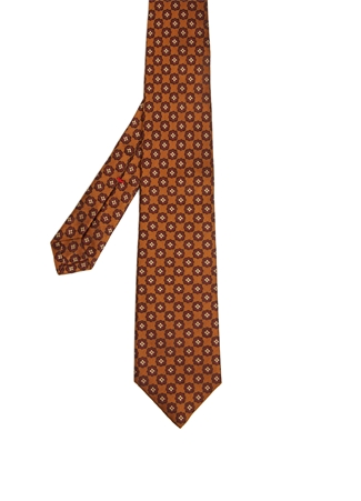 Isaia Erkek Colorblocked Geometrik Desenli İpek Kravat EU Isaia Erkek Colorblocked Geometrik Desenli İpek Kravat EU