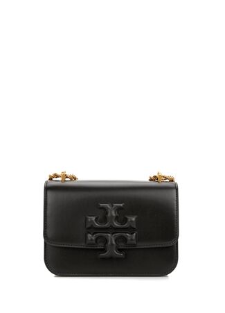Tory Burch Kadın Eleanor Small Siyah Deri Omuz Çantası EU