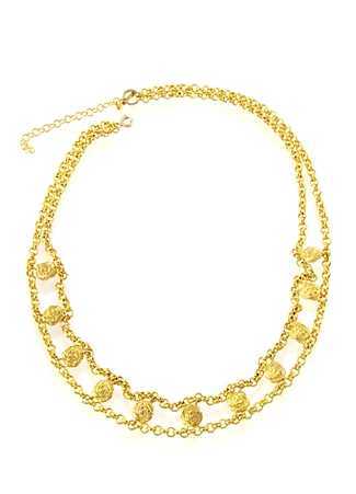 Peracas Kadın Rosie Altın Rengi Kaplama Choker Kolye Eu Peracas Kadın Rosie Altın Rengi Kaplama Choker Kolye Eu