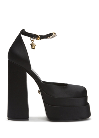 Versace Kadın Medusa Siyah Topuklu Ayakkabı 35.5 Eu Versace Kadın Medusa Siyah Topuklu Ayakkabı 35.5 Eu