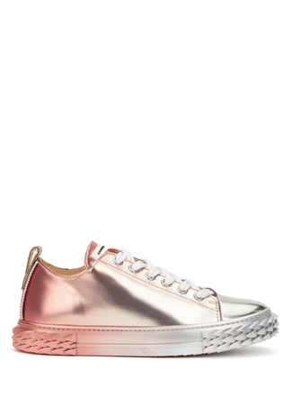 Giuseppe Zanotti Kadın Pembe Silver Deri Sneaker 36.5 EU Giuseppe Zanotti Kadın Pembe Silver Deri Sneaker 36.5 EU