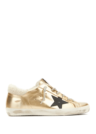 Golden Goose Kadın Superstar Gold Deri Sneaker Altın Rengi 36 EU Golden Goose Kadın Superstar Gold Deri Sneaker Altın Rengi 36 EU