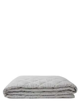 Graziano Home Essere Gri Keten Yatak Örtüsü