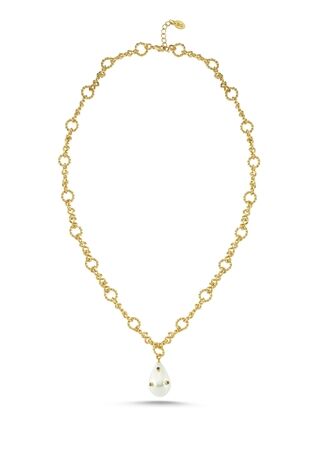 Berrin Özkan Kadın Shining Beyaz Gold İncili Kolye Kırmızı EU Berrin Özkan Kadın Shining Beyaz Gold İncili Kolye Kırmızı EU