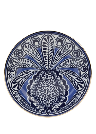 La Doublej Pineapple Mavi 2li Porselen Tatlı Tabağı Seti La Doublej Pineapple Mavi 2li Porselen Tatlı Tabağı Seti