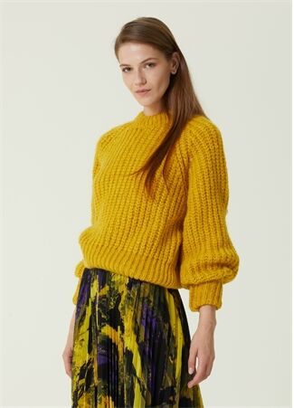 Beymen Club Kadın Sarı Selanik Örgü Kazak S