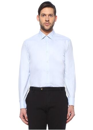 Pal Zileri Erkek Mavi İtalyan Yaka Gömlek 38 IT Pal Zileri Erkek Mavi İtalyan Yaka Gömlek 38 IT