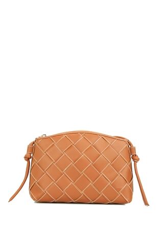 Beymen Club Kadın Taba Örgü Dokulu Deri Omuz Çantası Turuncu EU Beymen Club Kadın Taba Örgü Dokulu Deri Omuz Çantası Turuncu EU
