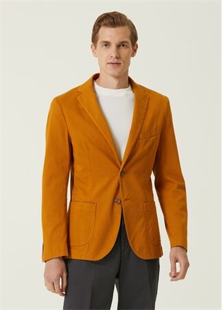 Palzileri Lab Erkek Hardal Kelebek Yaka Ceket Sarı 52 IT