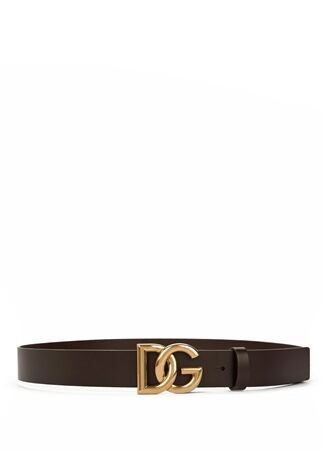 Dolce&Gabbana Erkek Kahverengi Deri Kemer 0 EU