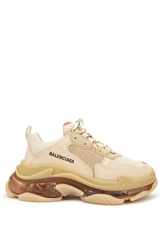 Balenciaga Kadın Triple S Bej Kalın Tabanlı Sneaker 36 EU Balenciaga Kadın Triple S Bej Kalın Tabanlı Sneaker 36 EU