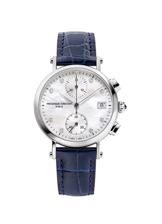 Frederique Constant Kadın Quartz Chronograph FC-29MPWD2R6 Saat EU Frederique Constant Kadın Quartz Chronograph FC-29MPWD2R6 Saat EU