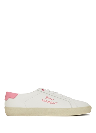 Kadın Court Classic Beyaz Pembe Deri Sneaker 37 EU