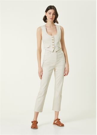 Faraway Kadın Jen Taş Jean Pantolon Gri 34 Eu