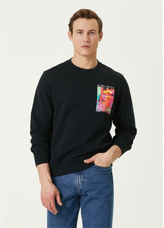 Ps By Paul Smith Erkek Siyah Figür Detaylı Organik Pamuk Sweatshirt S Eu Ps By Paul Smith Erkek Siyah Figür Detaylı Organik Pamuk Sweatshirt S Eu