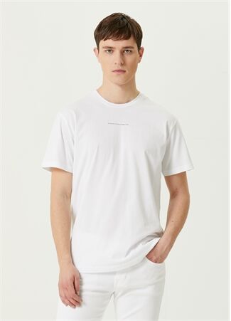 Academia Erkek Beyaz Arkası Baskılı T-shirt Xs Eu