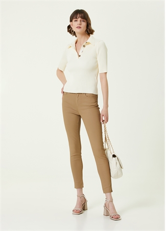 Network Kadın Slim Fit Camel Skinny Denim Pantolon Kahverengi 30 EU Network Kadın Slim Fit Camel Skinny Denim Pantolon Kahverengi 30 EU