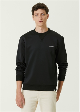 Les Deux Erkek Siyah Logolu Sweatshirt S EU Les Deux Erkek Siyah Logolu Sweatshirt S EU