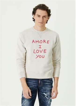 Dsquared2 Erkek Sweatshirt Gri S Eu