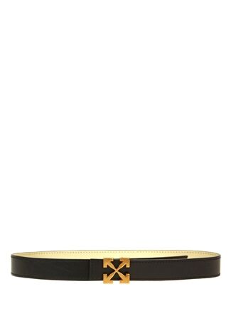 Off-White Kadın Siyah Logo Tokalı Deri Kemer S/M EU Off-White Kadın Siyah Logo Tokalı Deri Kemer S/M EU