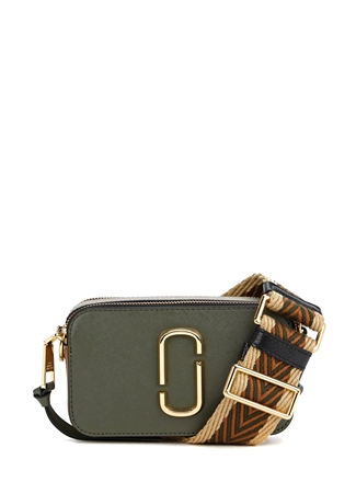 Marc Jacobs (The) Kadın Snapshot Haki Logolu Deri Omuz Çantası EU