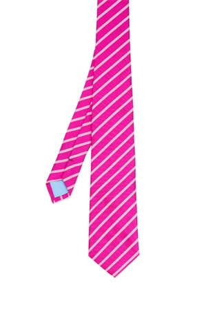 Tino Cosma Erkek Pembe Verev Çizgili İpek Kravat EU Tino Cosma Erkek Pembe Verev Çizgili İpek Kravat EU