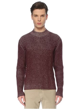Palzileri Lab Erkek Bordo Örgü Dokulu Kazak 50 IT