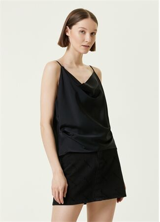 Academia Kadın Siyah Degaje Yaka Atlet 34 Eu