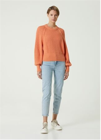 Beymen Club Kadın Turuncu Bisiklet Yaka Reglan Kol Kazak XS