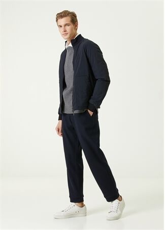 Emporio Armani Erkek Lacivert Yün Jersey Eşofman Altı M EU