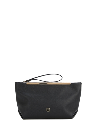 Beymen Hediye Kadın Vatos Siyah Logolu Deri El Portföyü EU