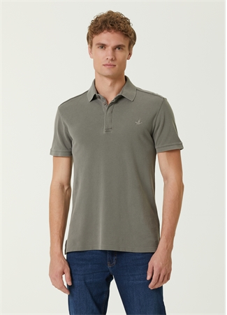Beymen Club Erkek Slim Fit Haki Polo Yaka T-shirt S