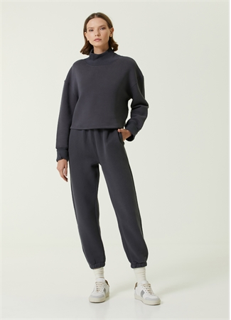 American Vintage Kadın Petrol Lastikli Eşofman Mavi L EU