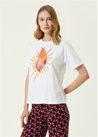 Lanvin Kadın TSHIRT Beyaz S EU