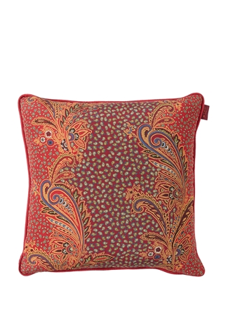 Etro Home Kırmızı Karışık Desenli 45x45 İpek Dekoratif Yastı Etro Home Kırmızı Karışık Desenli 45x45 İpek Dekoratif Yastı
