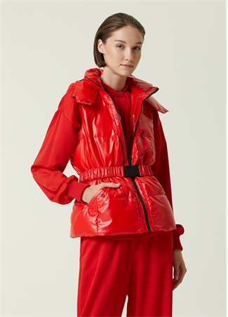 Beymen Collection Kadın Kırmızı Kapüşonlu Kemerli Puff Yelek Turuncu 42 Beymen Collection Kadın Kırmızı Kapüşonlu Kemerli Puff Yelek Turuncu 42