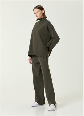 Beymen Club Kadın Haki Bol Triko Pantolon S