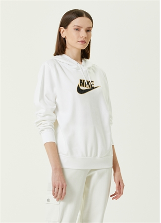 Nike Kadın Beyaz Kapüşonlu Sweatshirt L EU Nike Kadın Beyaz Kapüşonlu Sweatshirt L EU