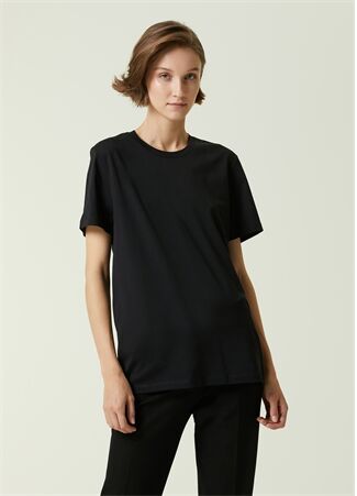 Joseph Kadın Siyah Bisiklet Yaka T-shirt M EU Joseph Kadın Siyah Bisiklet Yaka T-shirt M EU