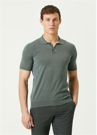 Pal Zileri Erkek Yeşil Polo Yaka Kısa Kollu Triko 54 IT Pal Zileri Erkek Yeşil Polo Yaka Kısa Kollu Triko 54 IT