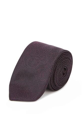 Palzileri Lab Erkek Pembe Siyah Desenli Kravat EU