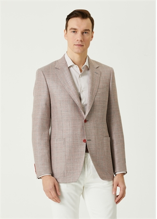 Canali Erkek Pembe Yün Ceket 54 IT Canali Erkek Pembe Yün Ceket 54 IT