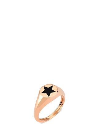 Collection-Selda Jewellery Kadın You Are My Star Onix Taşlı Altın Rengi Yüzük EU Collection-Selda Jewellery Kadın You Are My Star Onix Taşlı Altın Rengi Yüzük EU